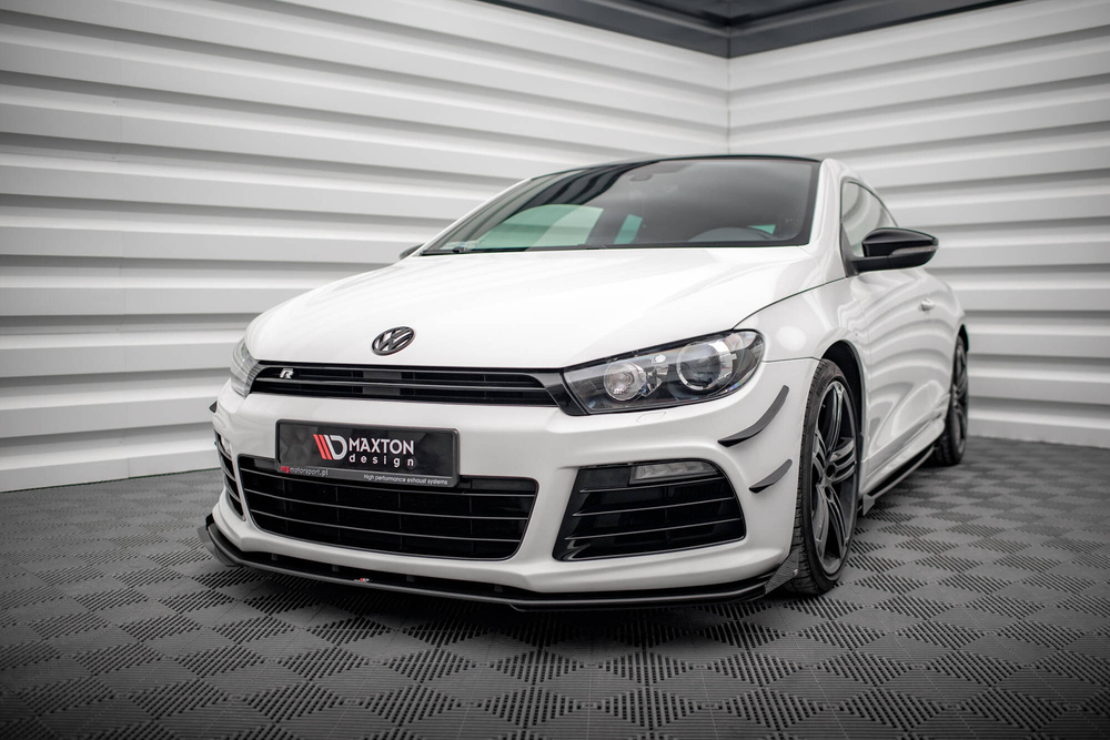 Street Pro Splitter + Flaps + Flaps Volkswagen Scirocco R Mk3 Black ...