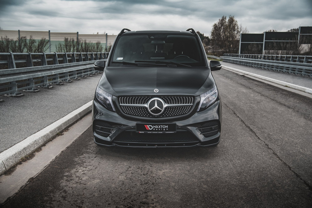 Front Diffusor V.1 Mercedes-Benz V-Class AMG-Line W447 Facelift Gloss Black | Shop \ Mercedes ...